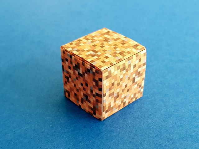 Origami cubes Minecraft