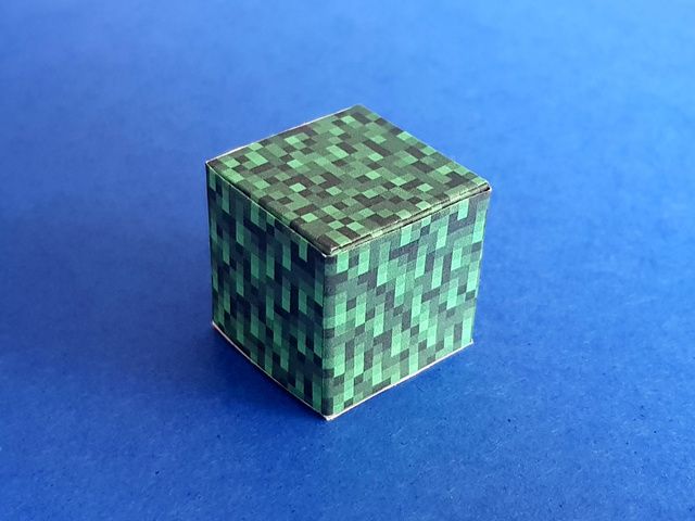 Origami cubes Minecraft