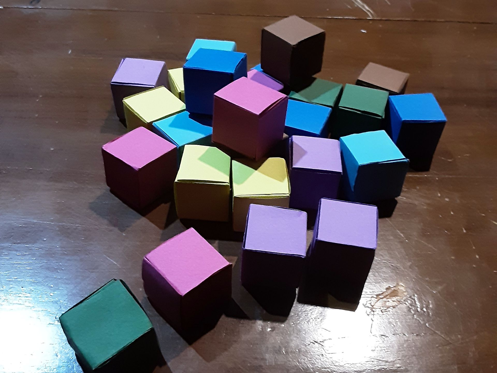 How to make an origami cube pictures